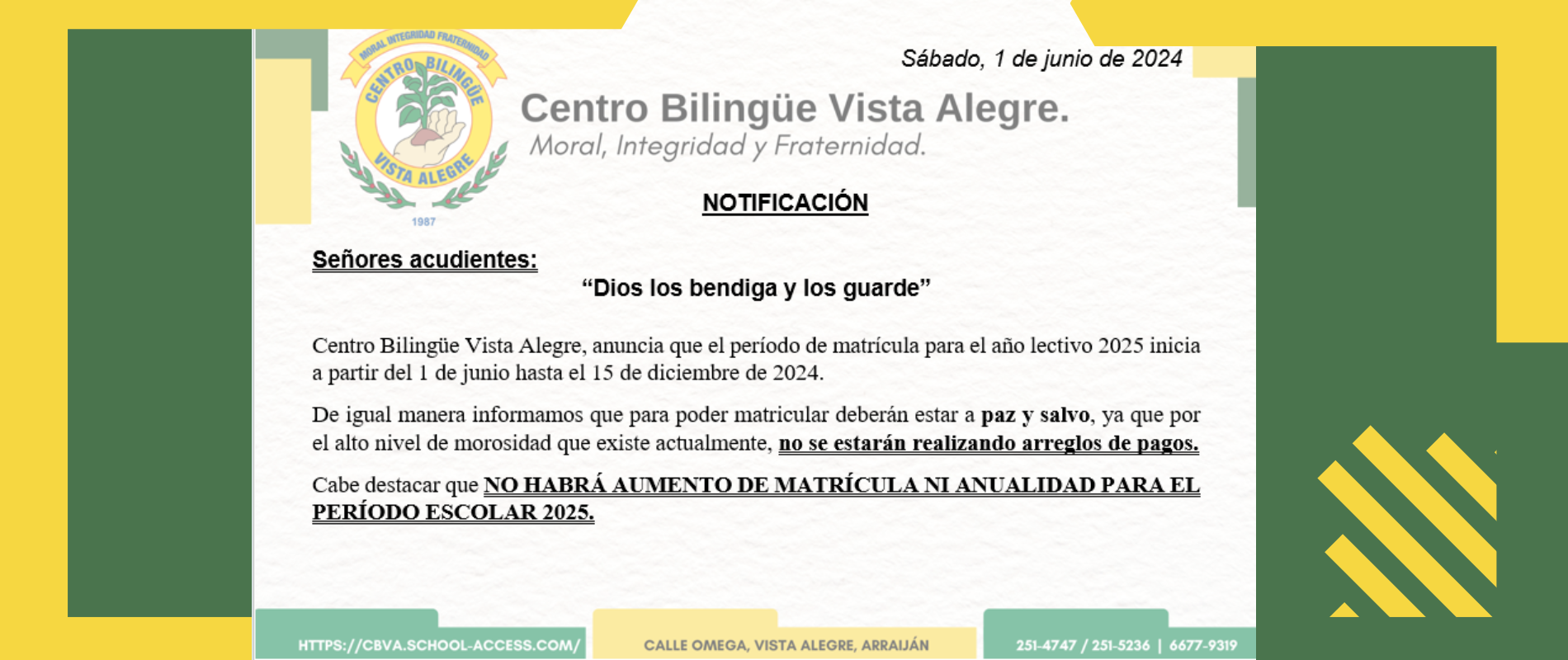 Centro Bilingüe Vista Alegre - Inicio